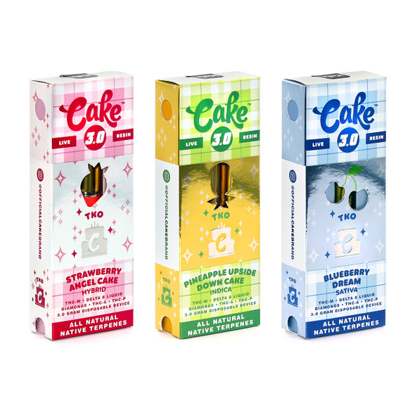 Cake TKO Live Resin 3g Disposable Vape - Dome Wrecker Store